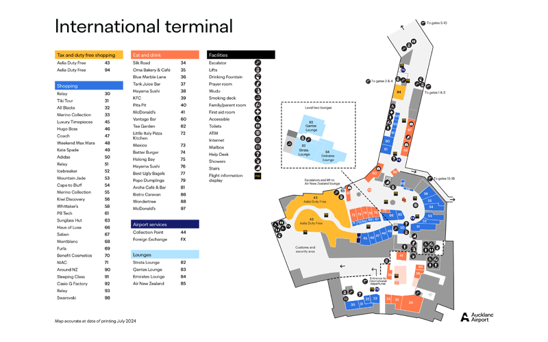 Map of Shops